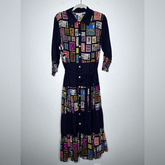 Rubyyaya | Dresses | Rubyyaya Tiered Postage Stamp Maxi Dress 34 ...